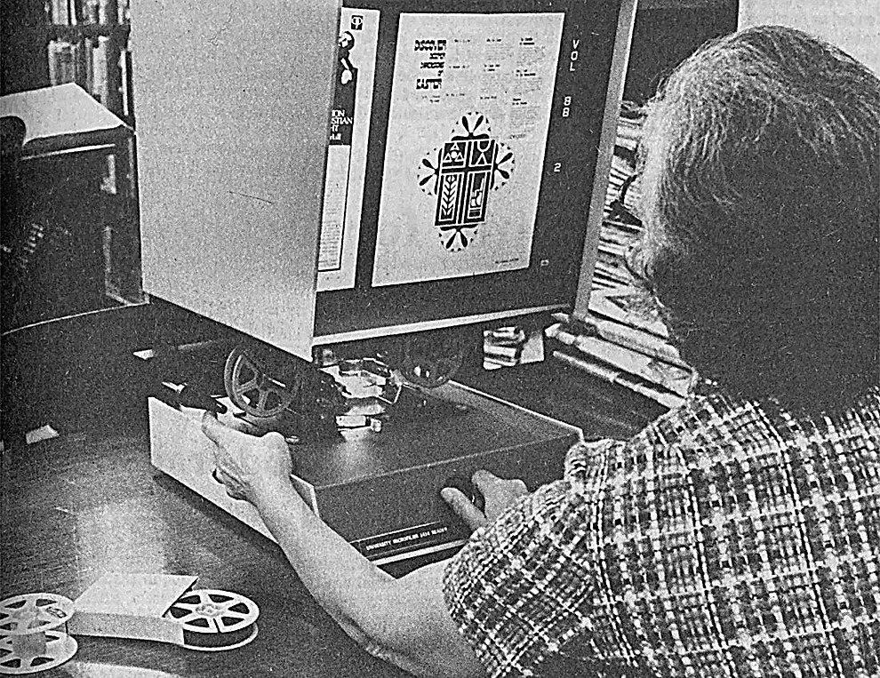 Microfilm reader helps with research work | News, Sports, Jobs - The ...